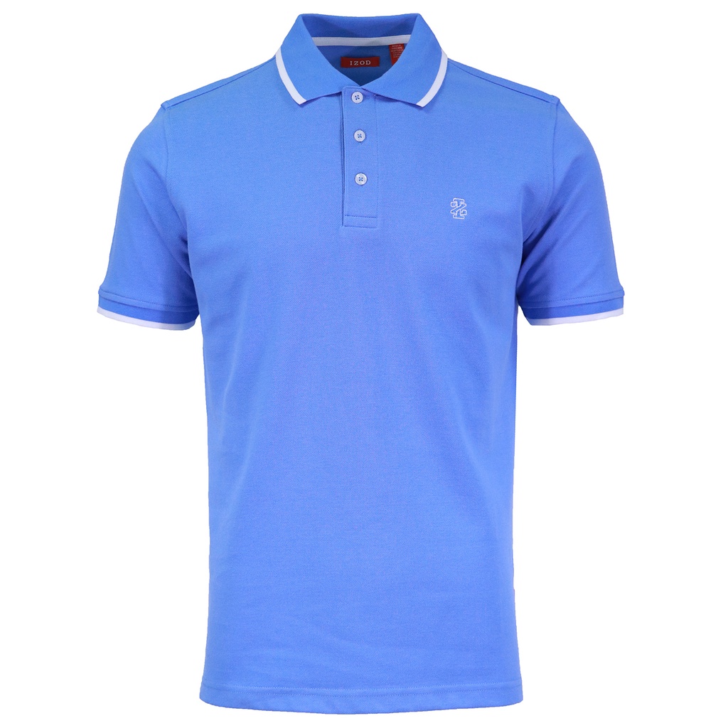 Izod Men's Basic Fit Plain Polo Shirt w/ Knitted Collar (Blue) | Shopee Philippines