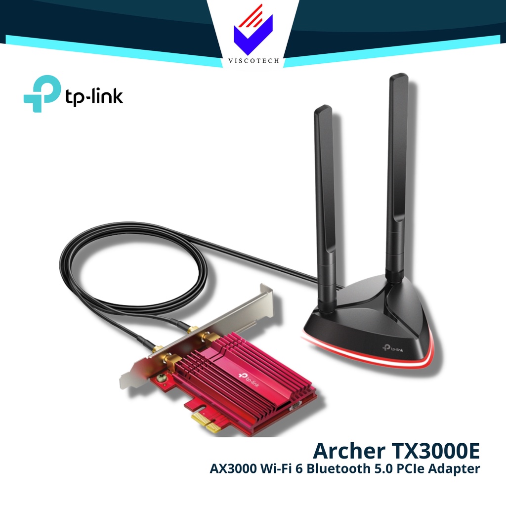TP-Link ARCHER TX3000E AX3000 Wi-Fi 6 Bluetooth 5.0 PCIE Adapter ...