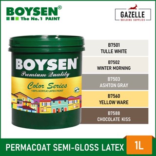 Boysen Color Series Permacoat Semi-Gloss Latex Paint Yellow Ware B7560 ...