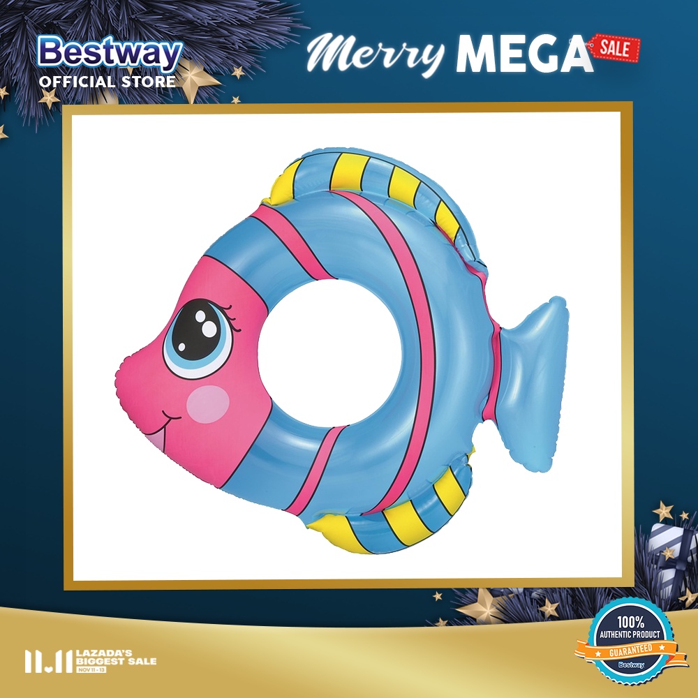 Bestway Friendly Fish Swim Rings (28 inches) | Shopee Philippines