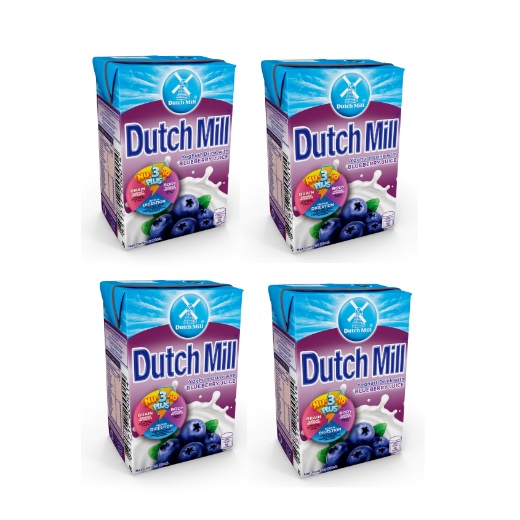 Dutch Mill Yoghurt Drink Blueberry Juice 4 Packs 90ml | Shopee Philippines
