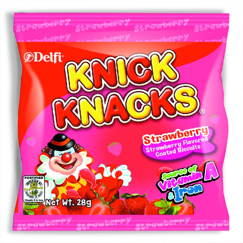 Knick Knacks Coated Biscuits Strawberry 28g | Shopee Philippines