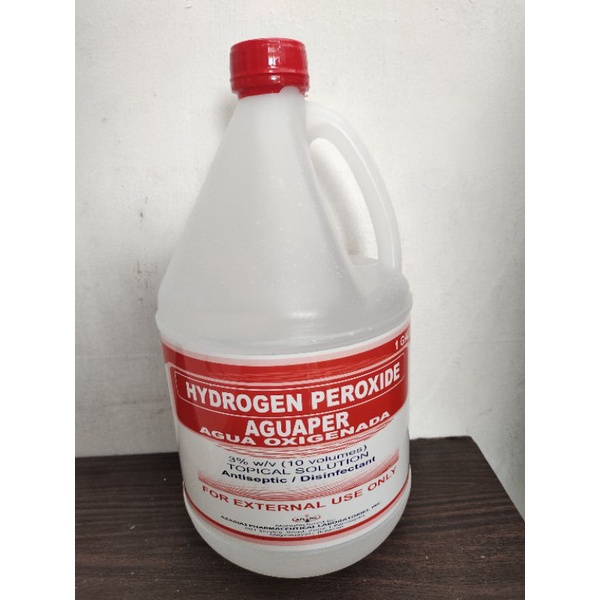 Hydrogen Peroxide 3% 1 gal. (Aguaper/J.chemie) | Shopee Philippines