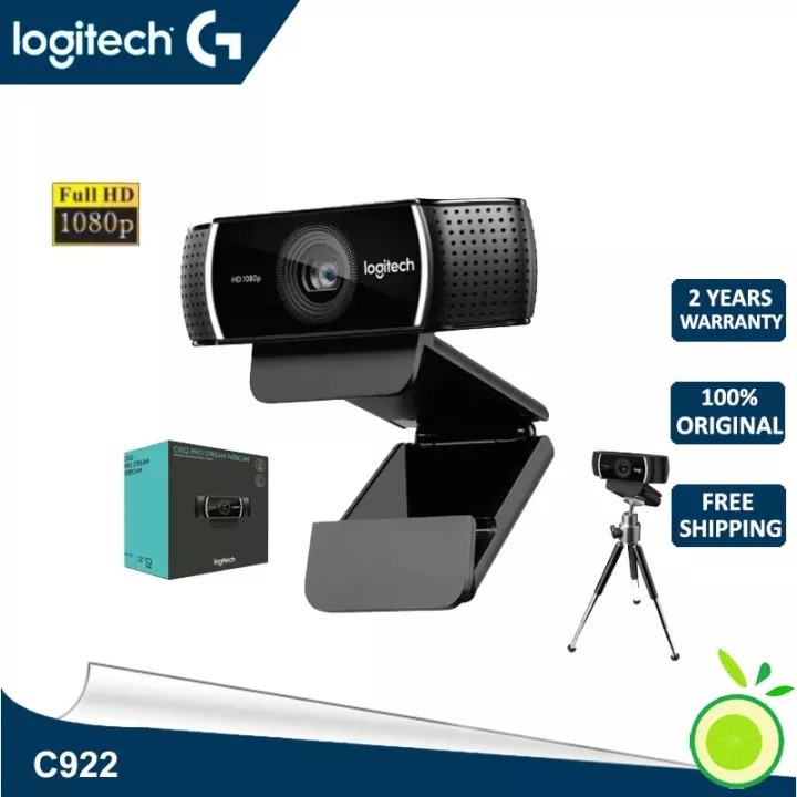 Logitech C922 PRO auto focus built-in microphone webcam | Shopee ...