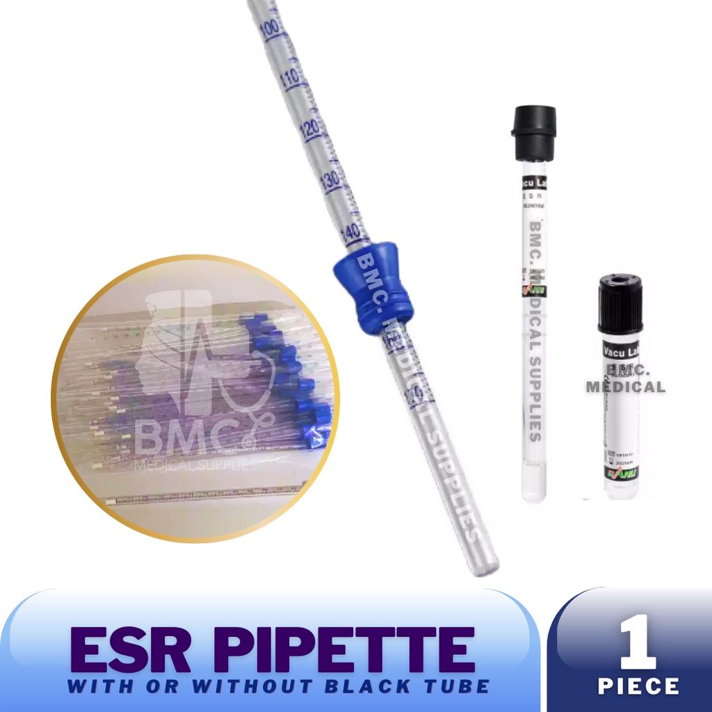 ESR Pipette (WESTERGREN) & with Black Top | Shopee Philippines