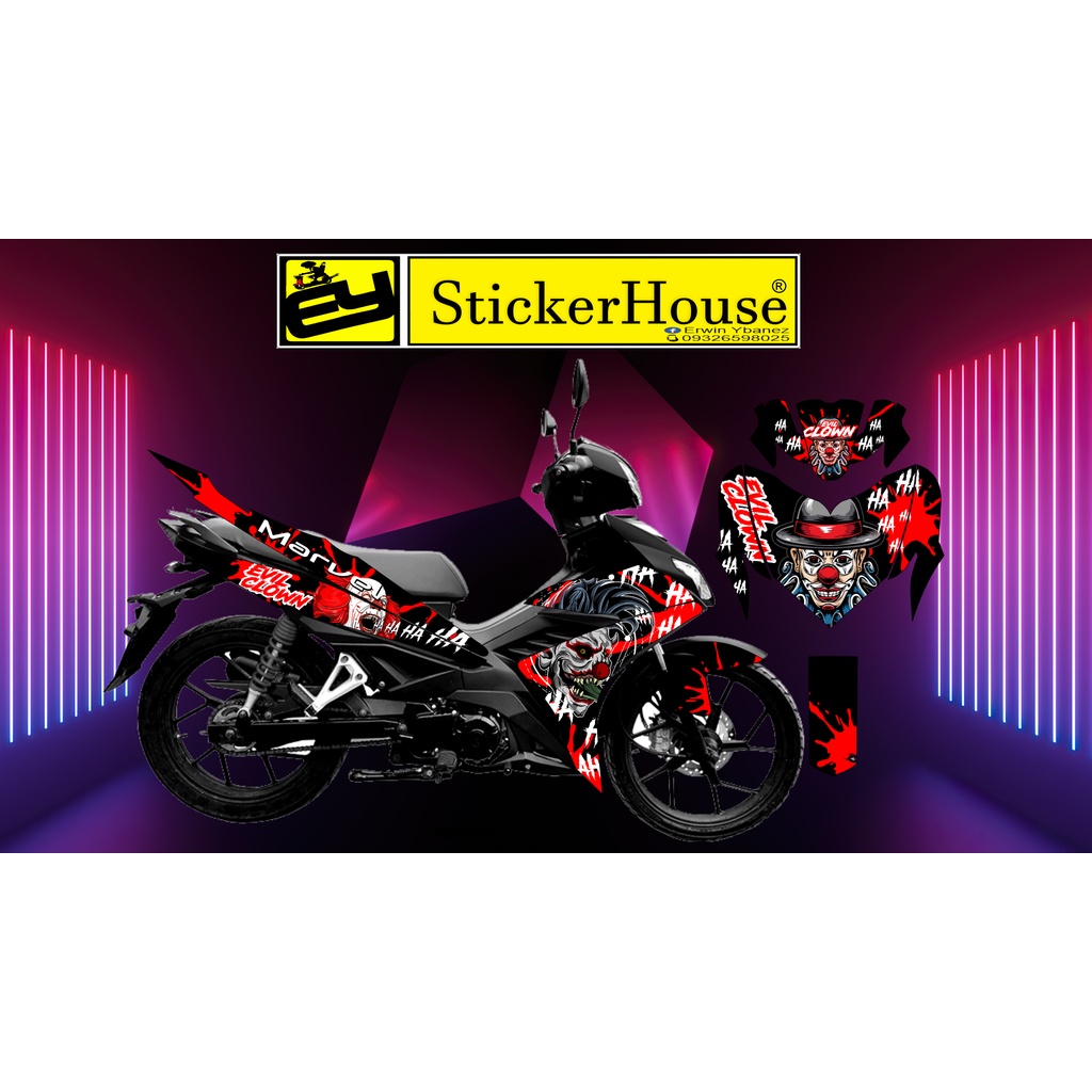 EURO Marvel 125 Decals Laminated | Shopee Philippines