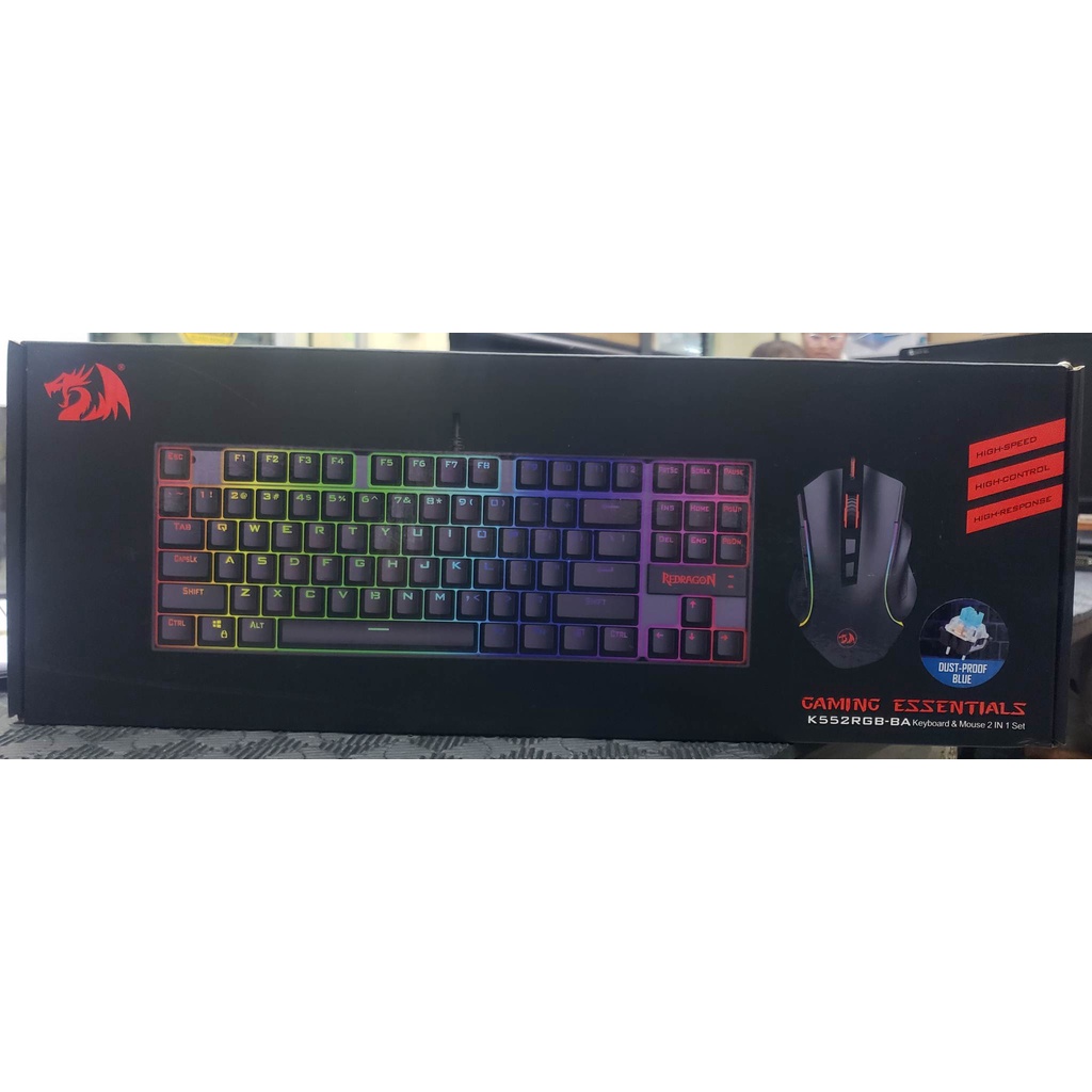 REDRAGON K552-RGB-BA MECHANICAL GAMING KEYBOARD AND MOUSE COMBO ...
