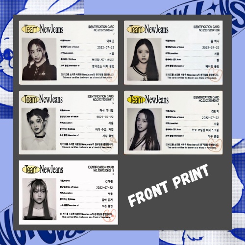 NEW JEANS Laminated ID Card Shopee Philippines