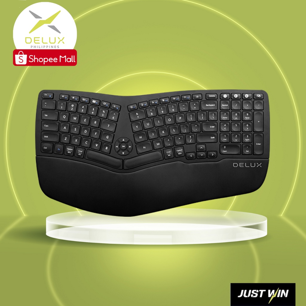 DELUX GM902 Wireless Ergonomic Keyboard (2.4Ghz/Bluetooth) | Shopee ...