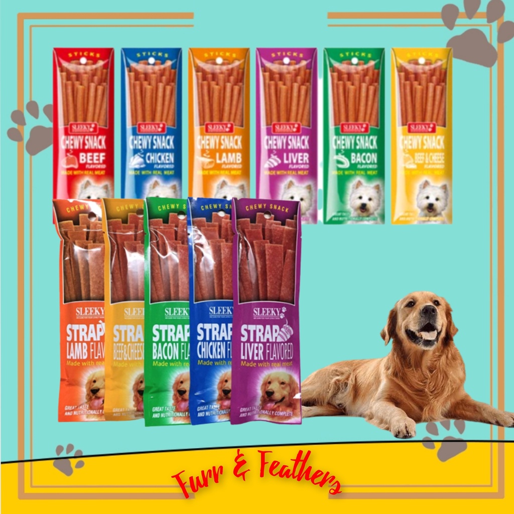 SLEEKY CHEWY SNACKS DOG TREATS 50G. (f&f) | Shopee Philippines