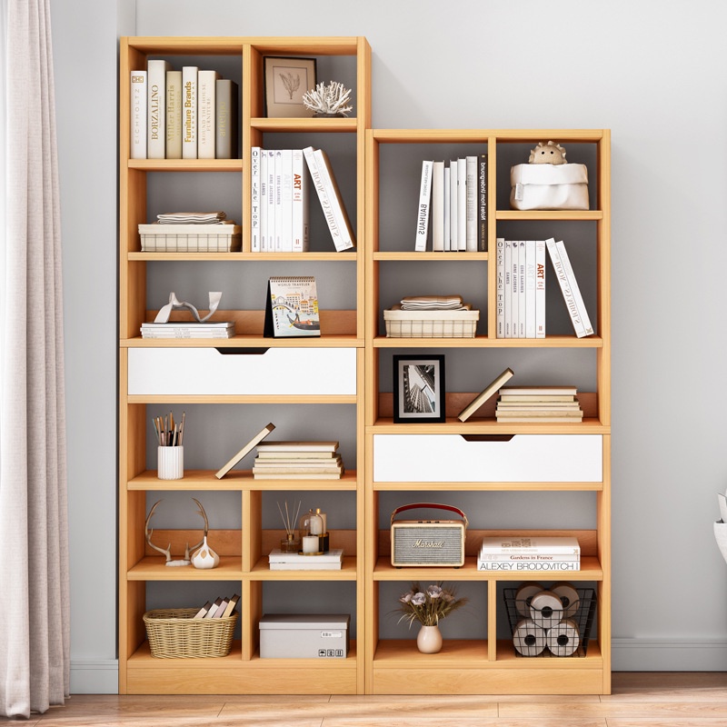 book shelf organizer floor cabinet bookcase bookshelf Bedroom storage ...