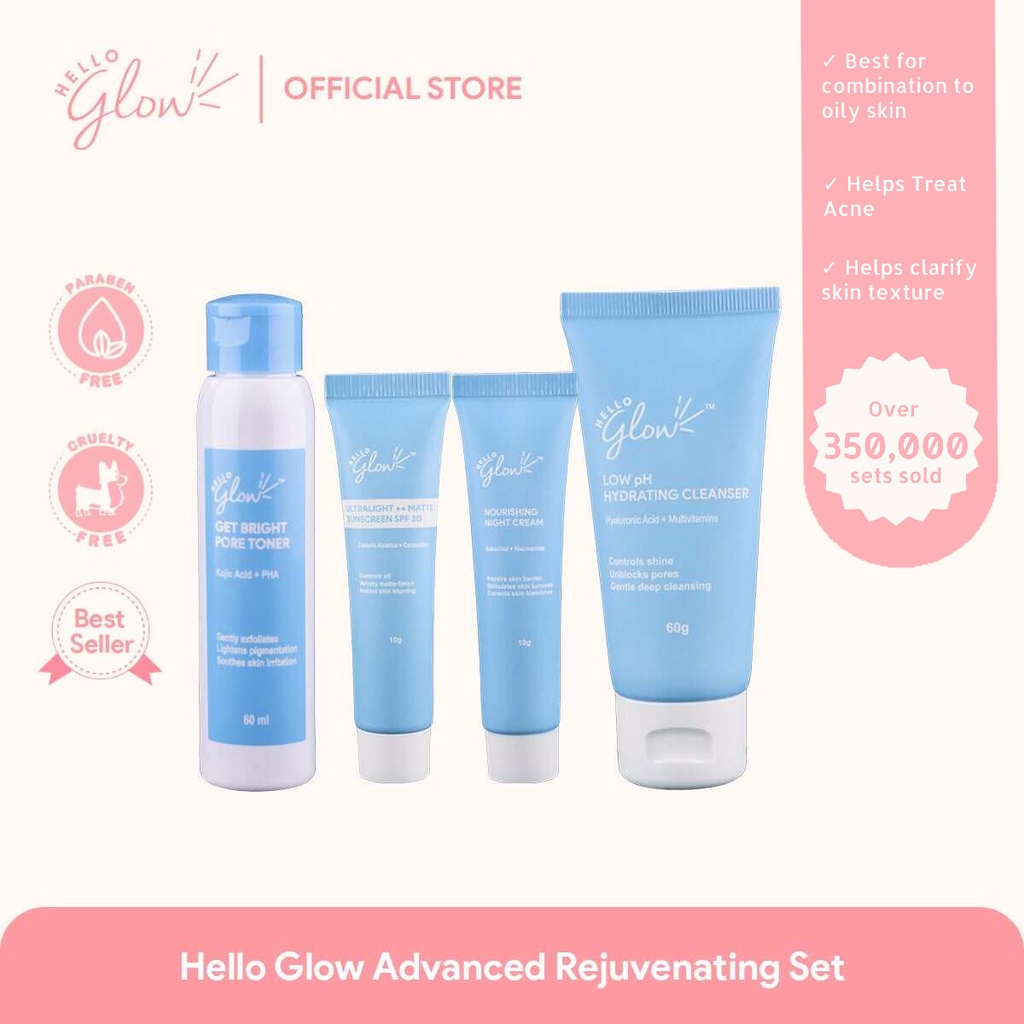 Hello Glow Advanced Rejuvenating Set | Shopee Philippines