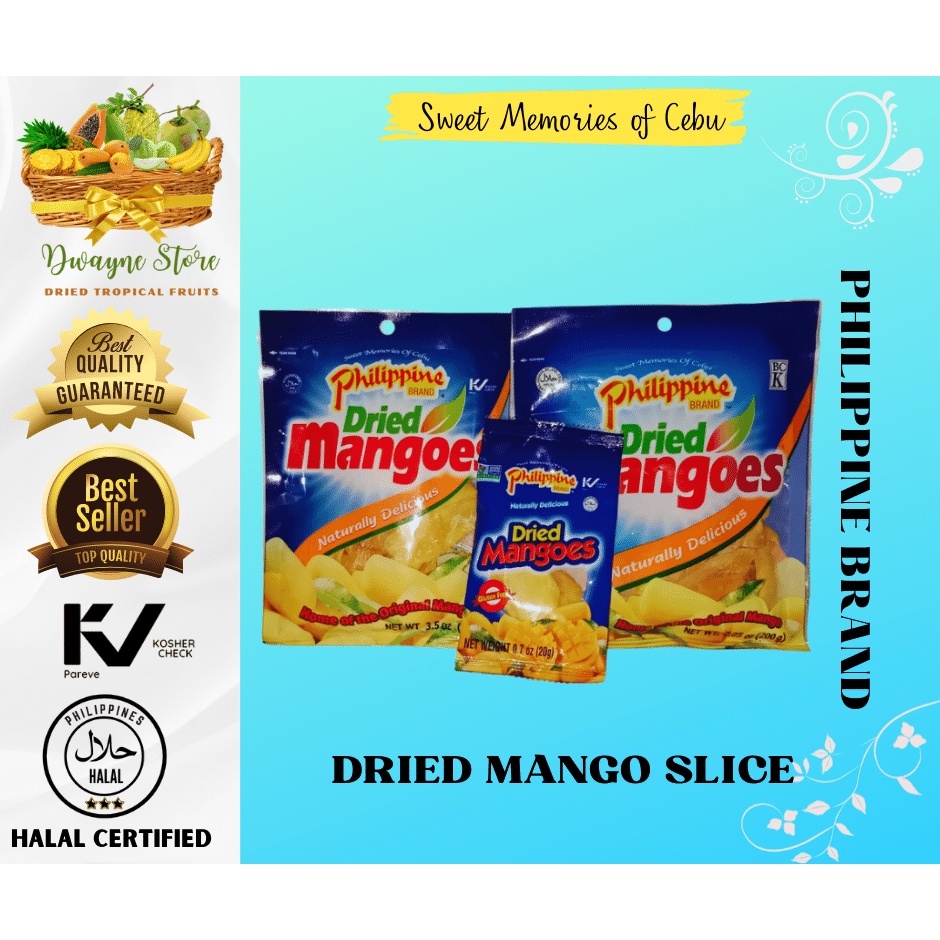 PHIL BRAND DRIED MANGO SLICE 100g & 200g available | Shopee Philippines