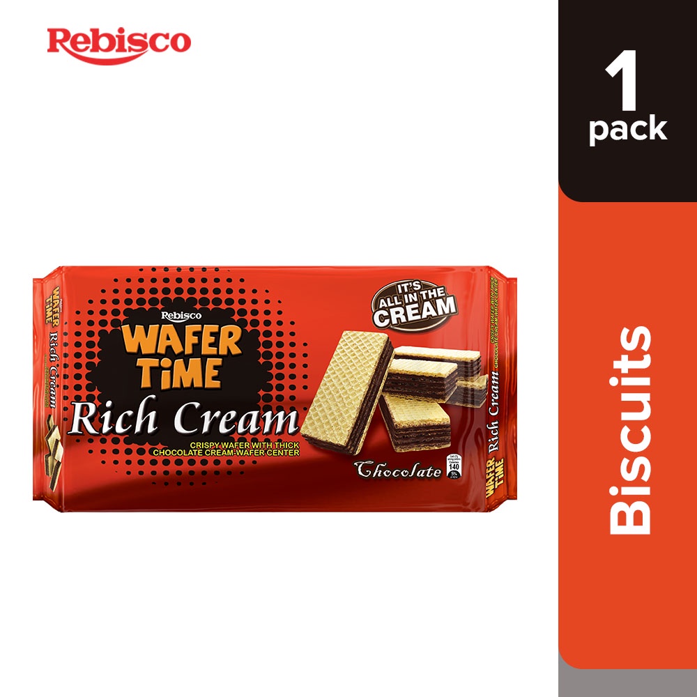 Wafertime Rich Cream Choco 27g x 10pcs | Shopee Philippines