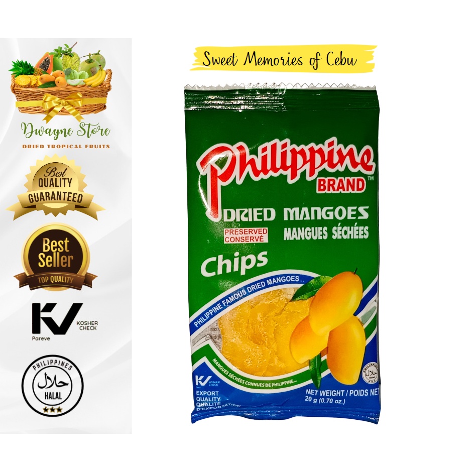 Phil Brand Dried Mango Chips 20g X 50pcs ( 1 kilogram ) | Shopee Philippines