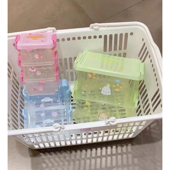 MINISO Sanrio Cinnamon Dog Buckle Storage Box Melody Pacha Cute Desktop ...