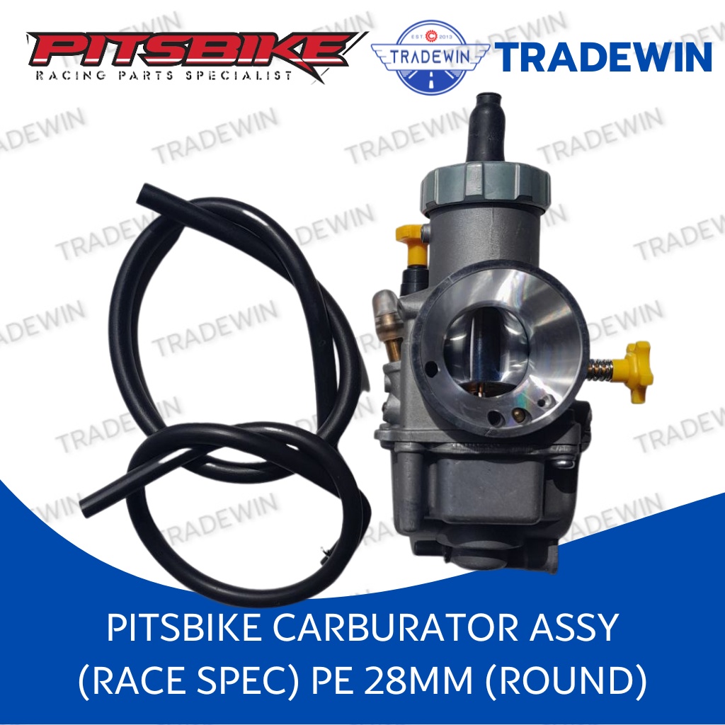 PITSBIKE CARBURETOR ASSY ROUND TYPE PE 28MM (RACE SPEC) | Shopee ...