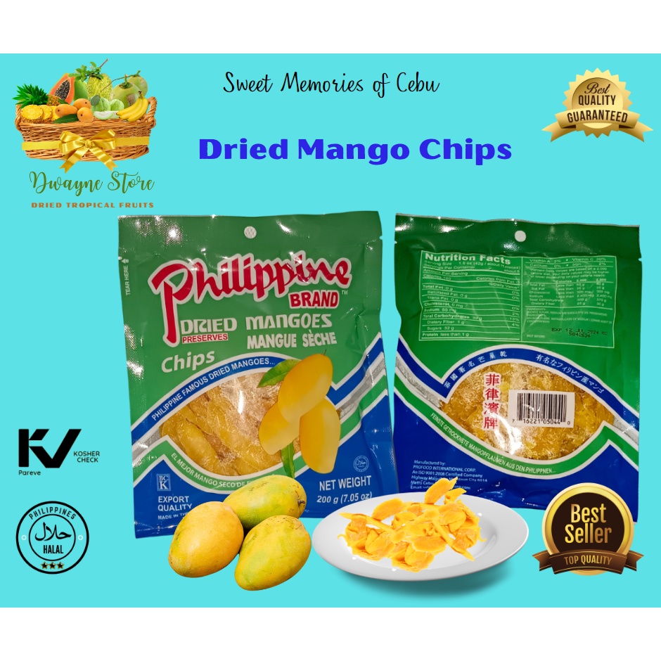 PB DRIED MANGO CHIPS 200G | Shopee Philippines
