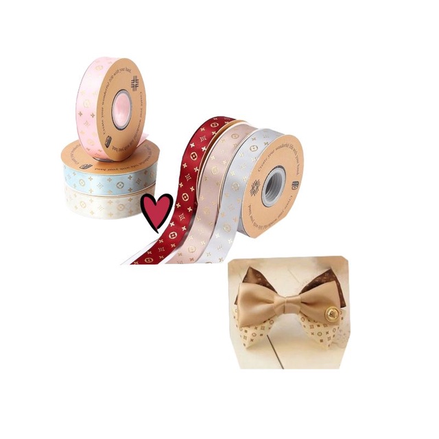 Lv special satin ribbon per yard. | Shopee Philippines