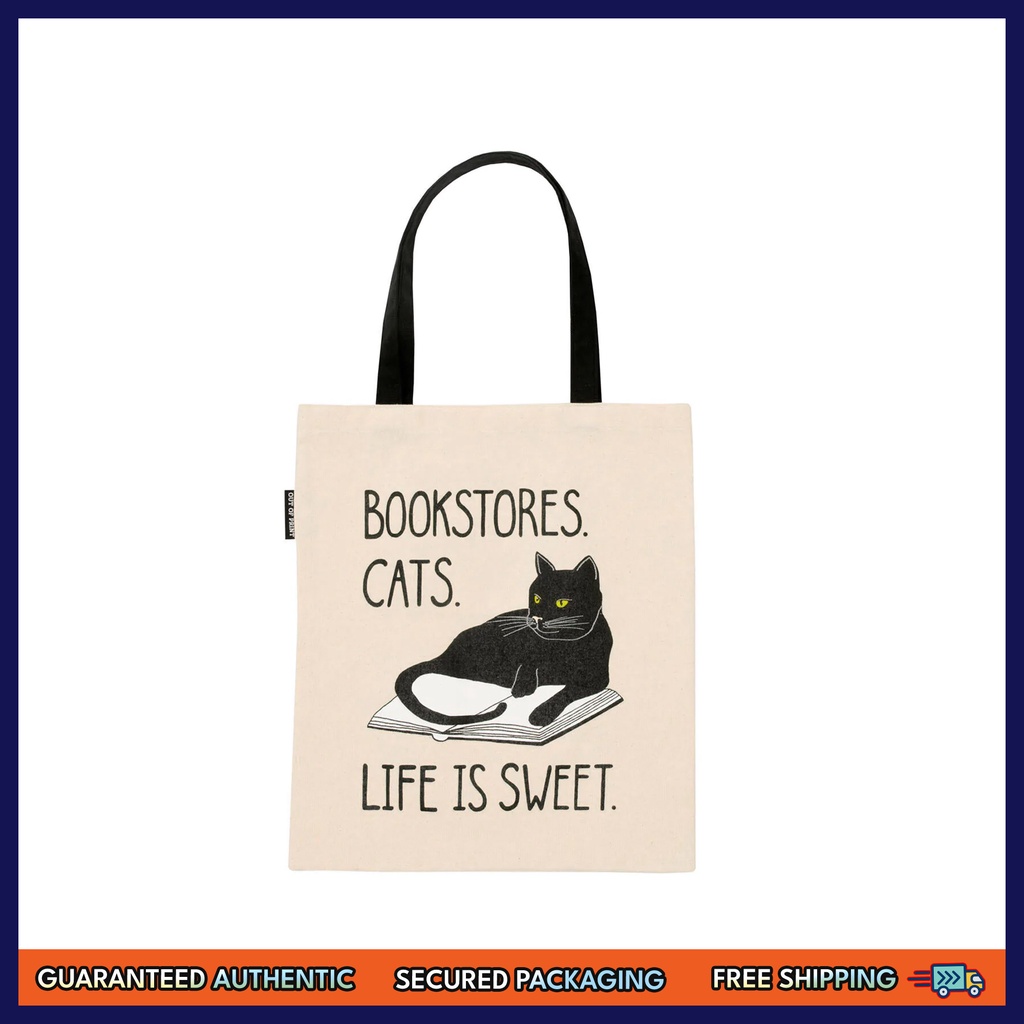 Bookstores. Cats. Life Is Sweet. Tote Bag | Shopee Philippines