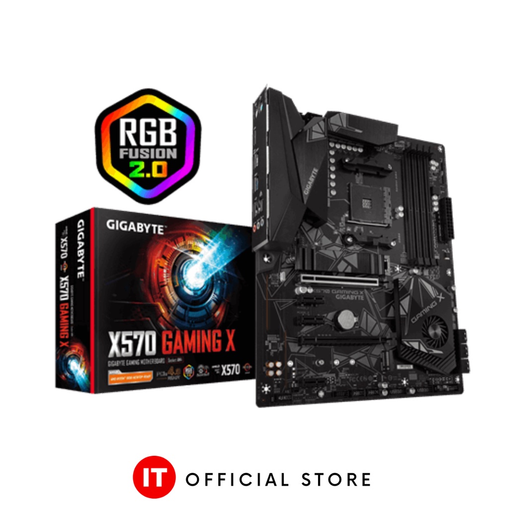 Gigabyte Ga-X570-Gaming-X RGB Motherboard With Enlarged Heatsink, Dual ...