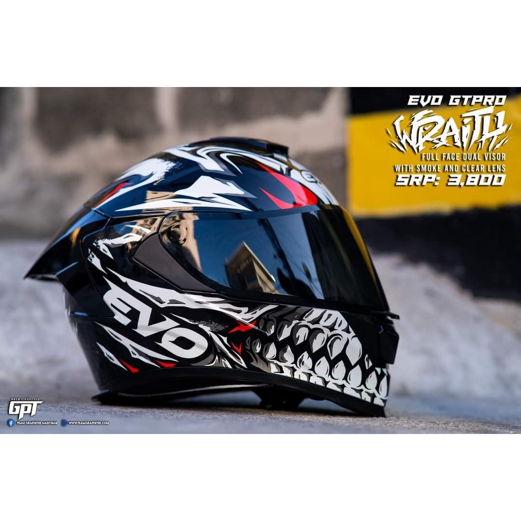EVO HELMET GT-PRO WRAITH (LENS MAY VARY) | Shopee Philippines