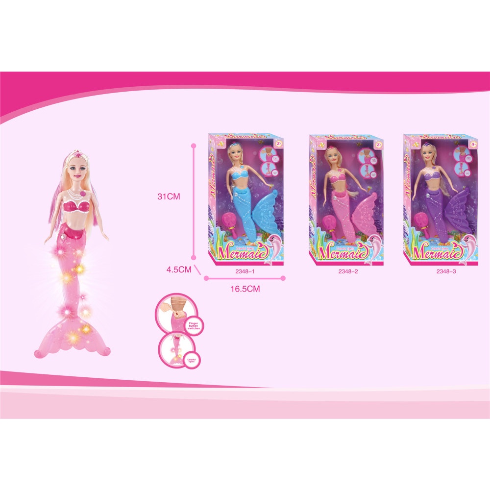 Mermaid Doll with Lights Figurine Toypalace | Shopee Philippines