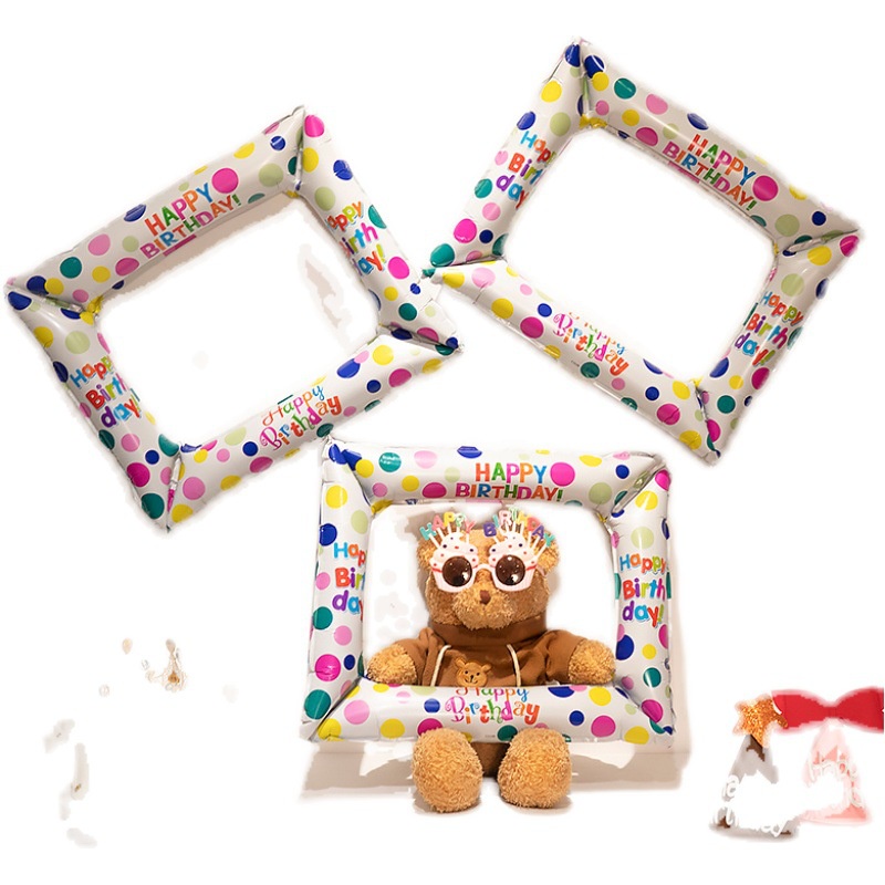 1pcs Inflatable Picture Frames Happy Birthday Selfie Frame for Parties ...