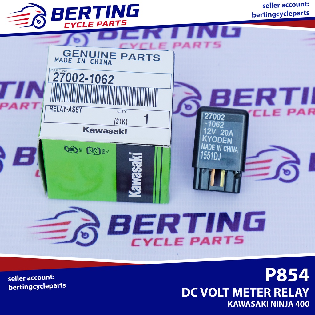 RELAY VOLT METER Kawasaki Ninja 400 DC Genuine 27002-1062 | Shopee ...