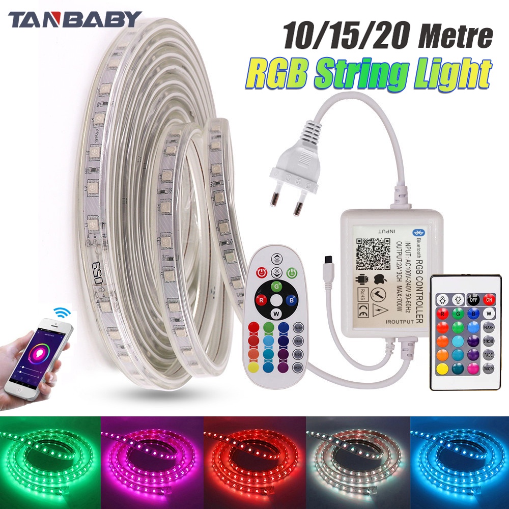 Ceiling Covelight 10/15/20M RGB led Strip Light Living Room Decor ...
