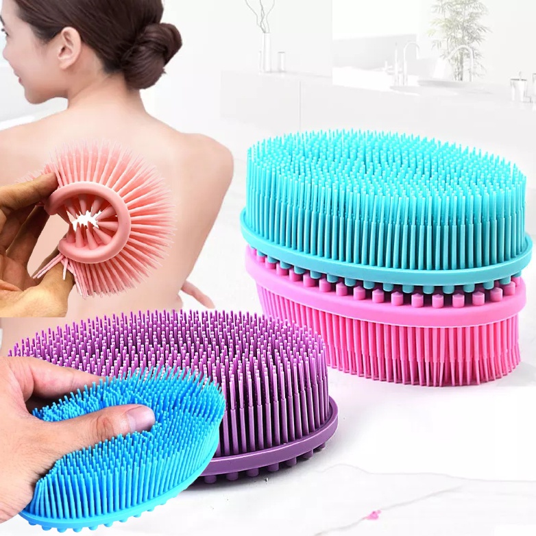 Body Scalp brush double sided Clean Exfoliate Massager Adult Baby ...