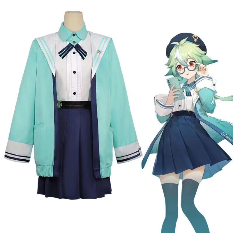Genshin Impact Sucrose Cosplay costume Sucrose JK uniform girls cos ...