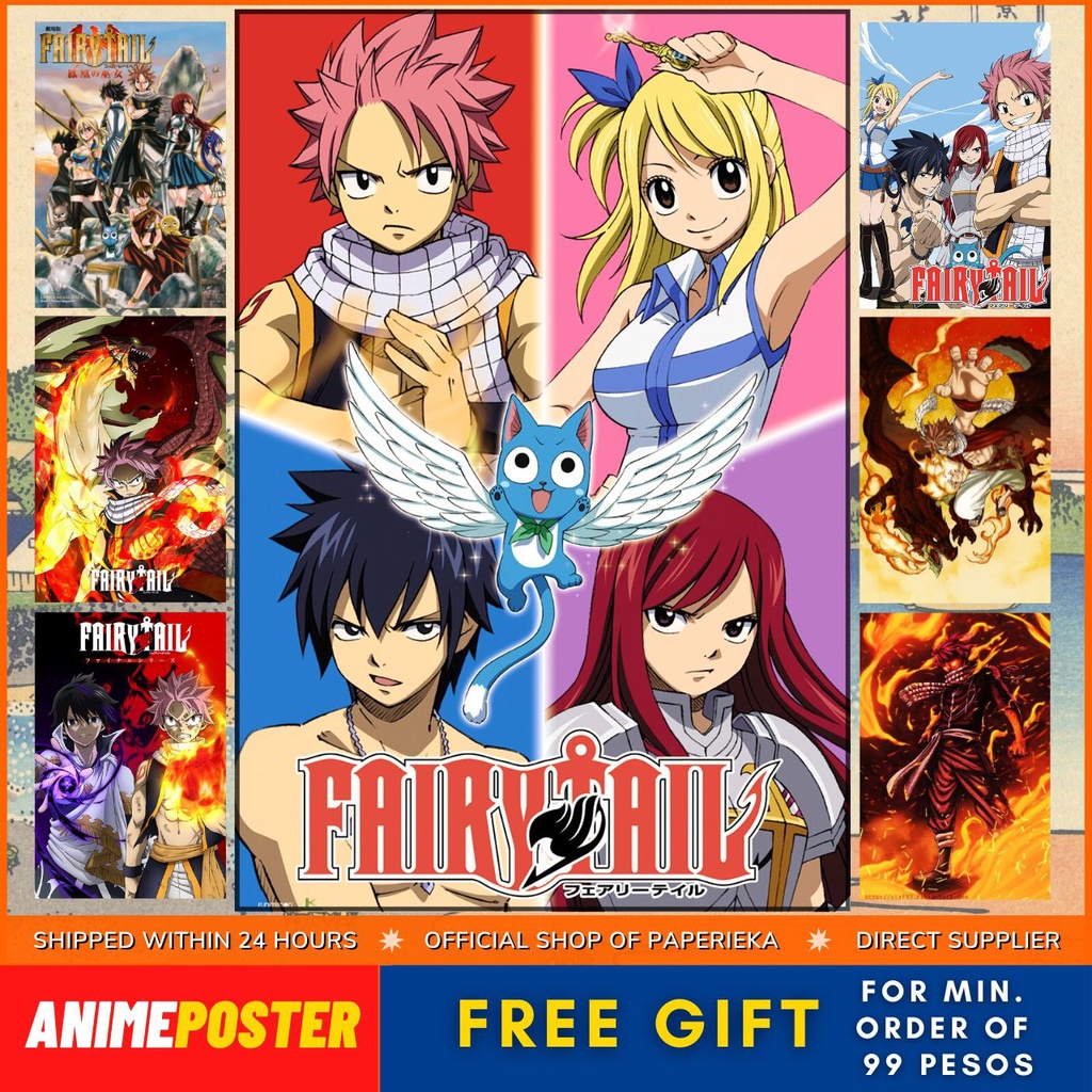 Fairy Tail A4 : A4 Anime Poster & Sticker Posters | Shopee Philippines