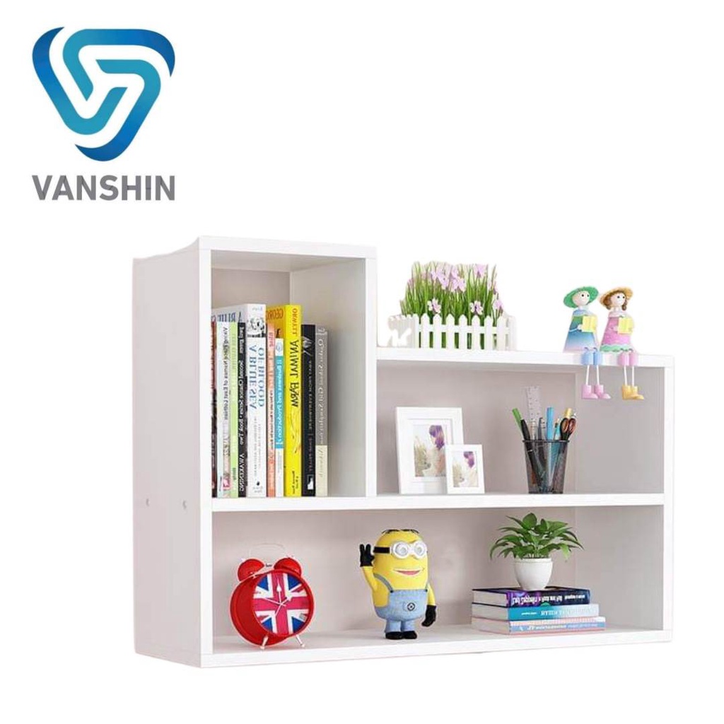 L-SHAPE Wooden Wall Storage Wall-Mounted Bookshelf Wall Shelf Display ...