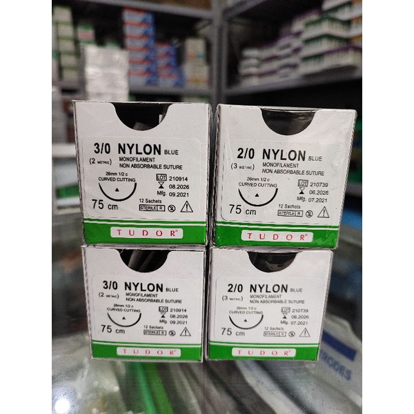 NYLON 2/0 & 3/0 CURVED CUTTING - MONOFILAMENT NON ABSORBABLE SUTURE ...