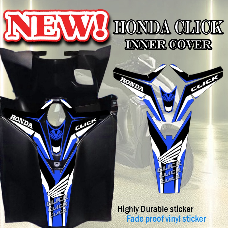 Honda click 125/150i V1 and V2 Inner cover Sticker decals Honda click ...