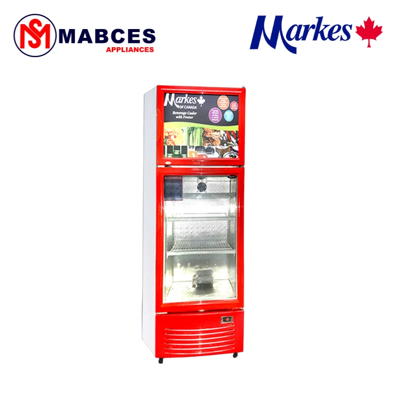 Markes 11.2 cu. ft. Semi-Inverter Showcase with Top Freezer MSRF-318D ...