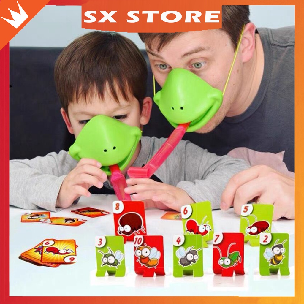 Lizard Mask Frog playing card toys Fighting frogs The frog sticks out ...