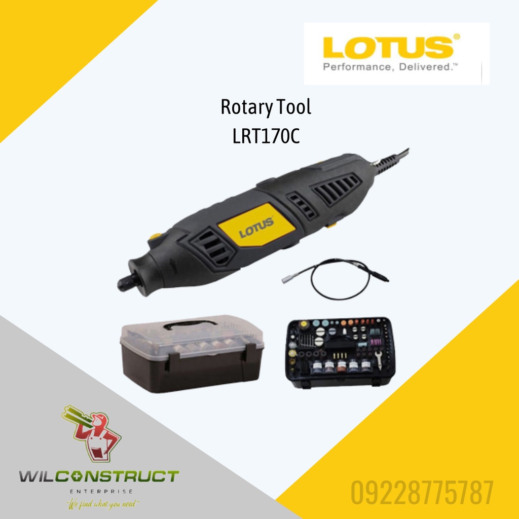 LOTUS Rotary Tool Kit w/ 211pcs Accessories (LRT170C) | Shopee Philippines