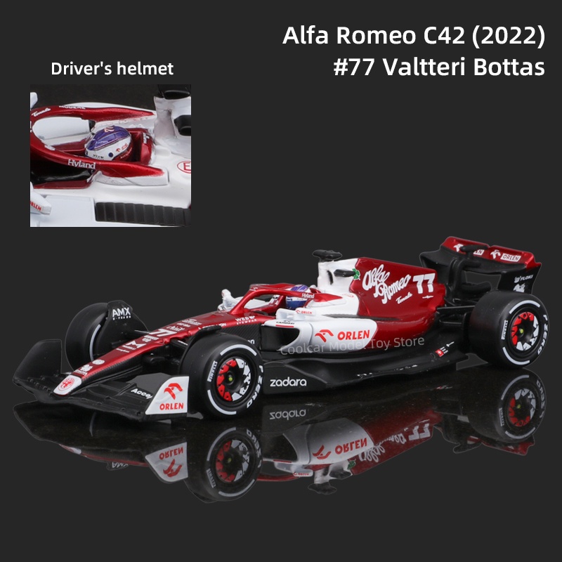 Bburago 1:43 Alfa Romeo C42 2022 F1-75 RB18 RedBull F1 Formula Car Die ...