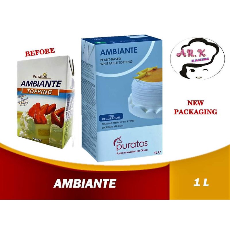 Ambiante Whipping Cream Puratos 1L | Shopee Philippines