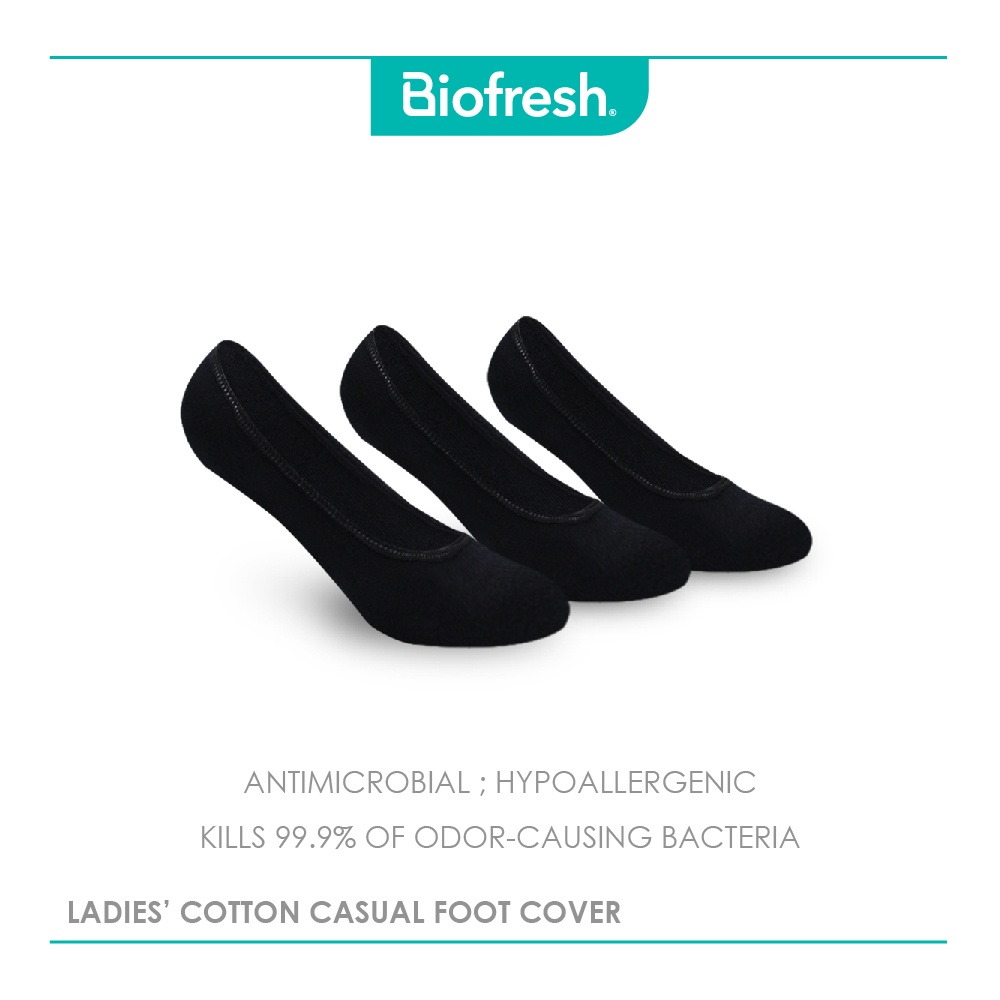 Biofresh Ladies' Antimicrobial Cotton Casual Foot Cover RLFG1 | Shopee ...