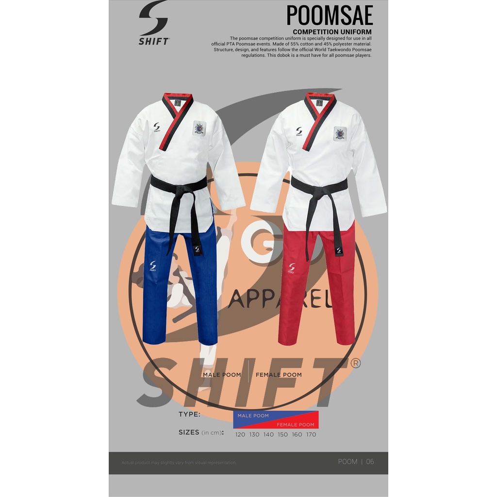 poomsae Shift uniform (belt not included) | Shopee Philippines