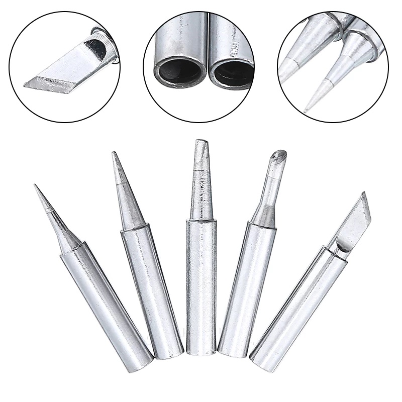 (5pcs/lot Pure Copper 900M-T) Soldering Iron Tip Lead-free Solder Tips Welding Head BGA | Shopee ...