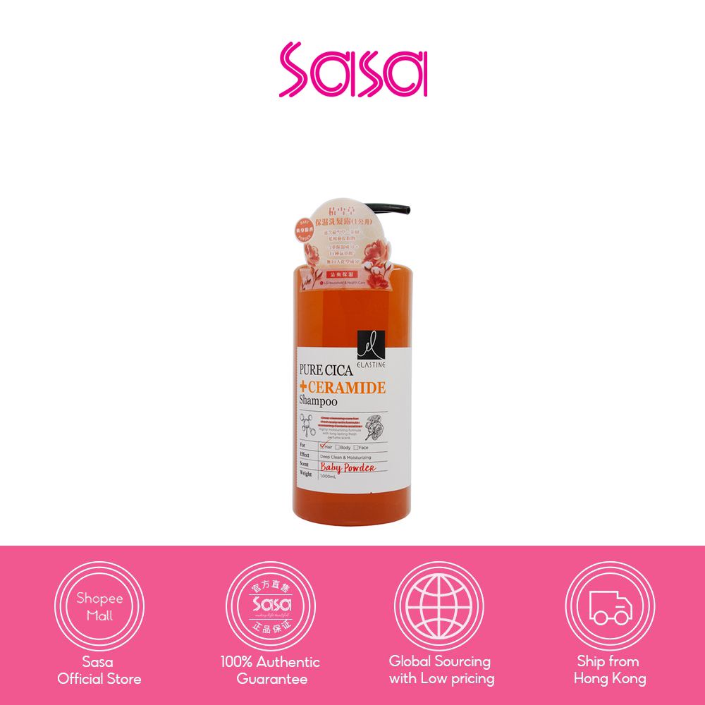 Elastine Pure Cica Shampoo (1000ml) | Shopee Philippines