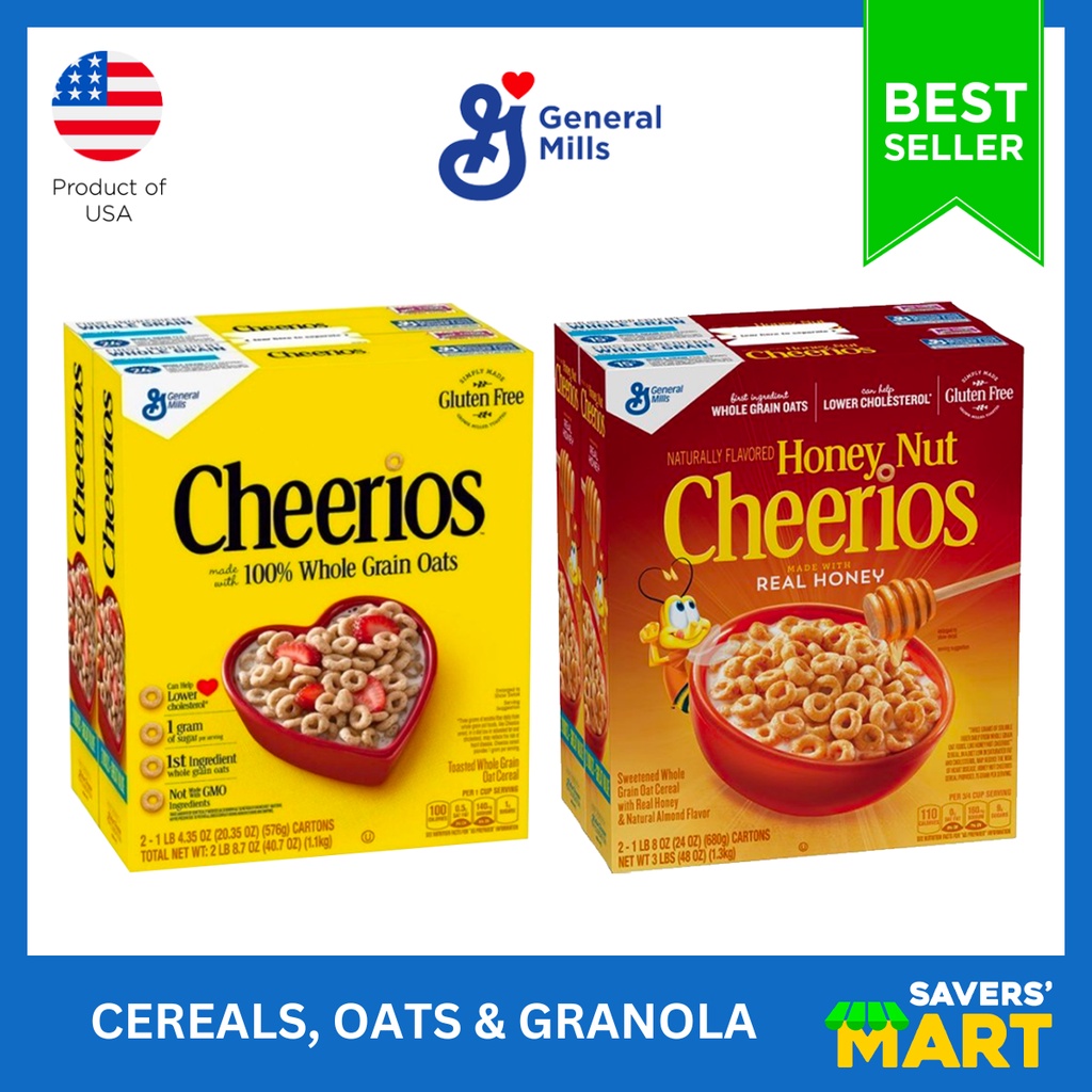 Cheerios Original, Honey Nut Cereals (2 Bags) | Shopee Philippines