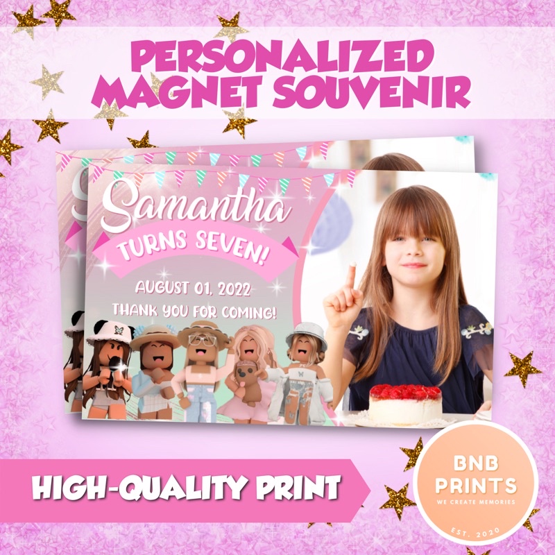REF MAGNET SOUVENIR - ROBLOX GIRL - 30 PCS MINIMUM ORDER | Shopee ...