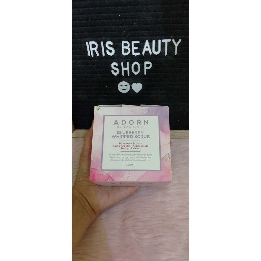Adorn by Calmskin Blueberry Whipped Scrub | Shopee Philippines
