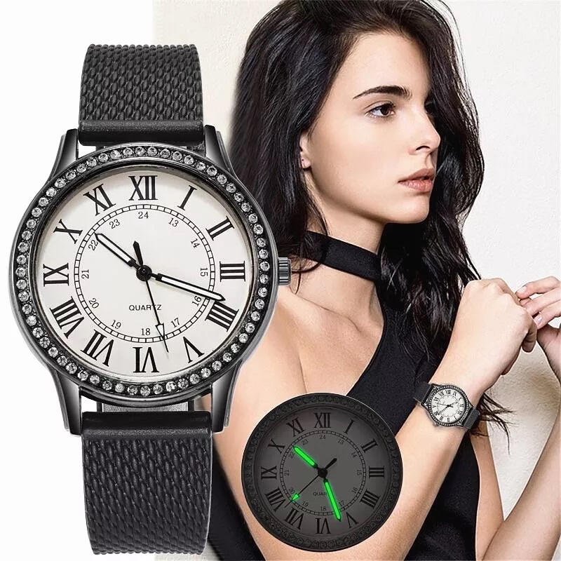 Women Fashion Watch Geneva Designer Ladies Watch Luxury Brand Diamond ...