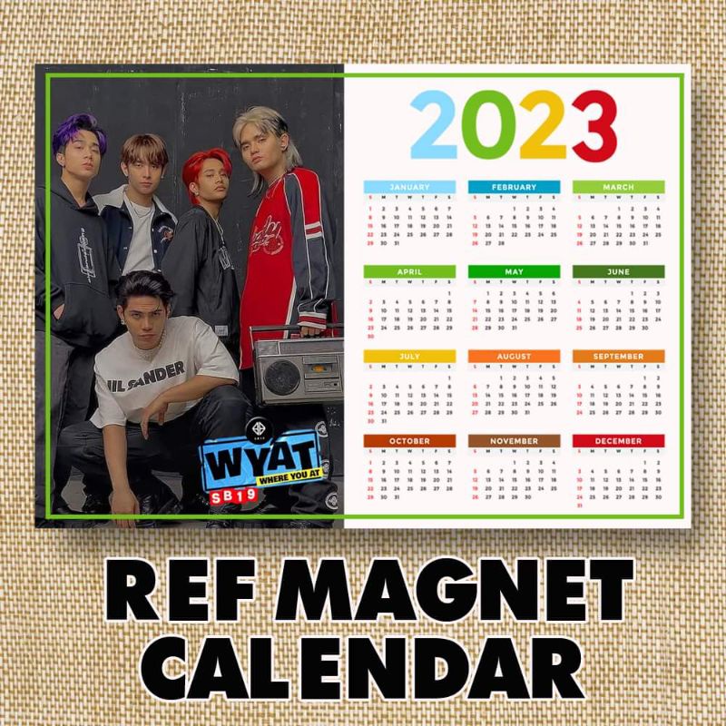 SB19 CALENDAR REF MAGNET 8X11inches | Shopee Philippines